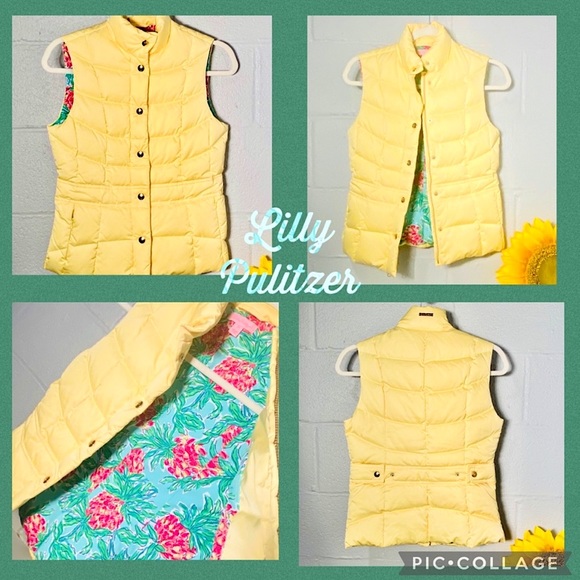 Lilly Pulitzer | Jackets & Coats | Lilly Pulitzer Puffer Vest Mellow ...